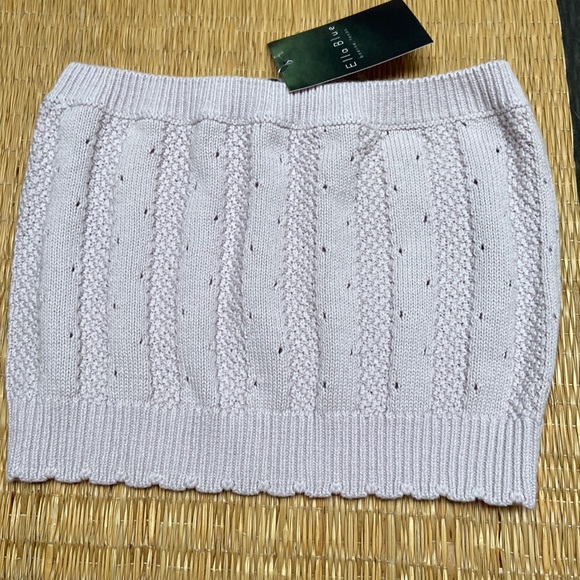 Ella Blue | Tops | Pastel Violet Knit Tube Top | Poshmark